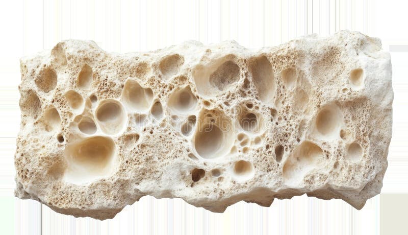 Porous White Pumice Stone with Natural Texture, Erosion Process Concept ...