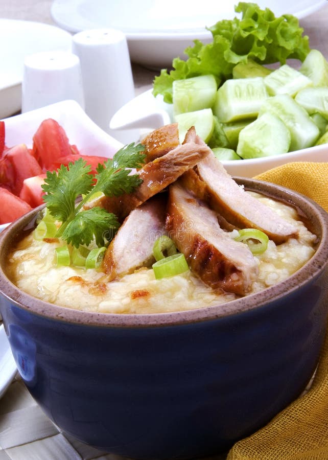 Porridge stock photo. Image of oriental, congee, onions - 3474558
