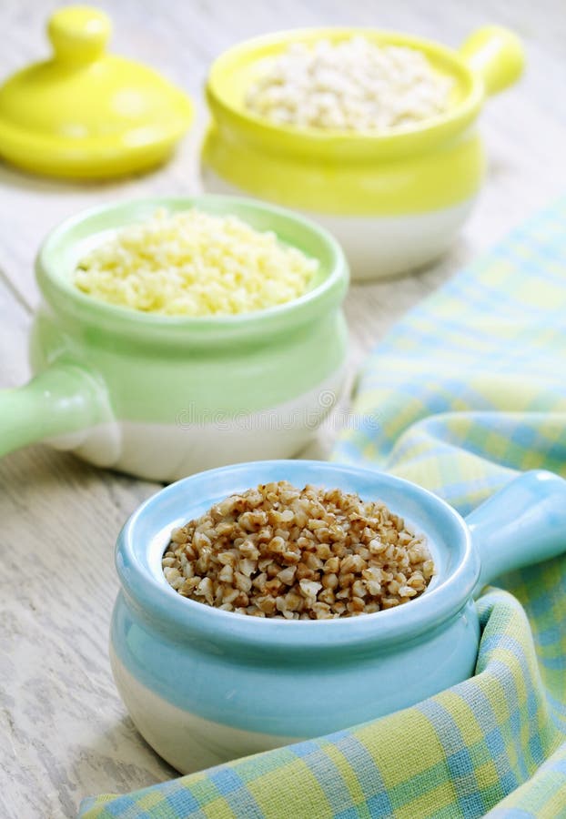 Porridge in the pot stock photo. Image of eating, cloth - 27742070