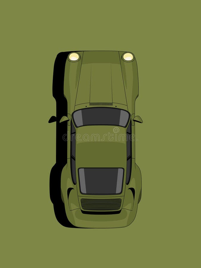 Green Porsche 911 Poster editorial stock photo. Illustration of ...