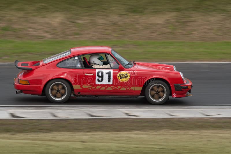 Porsche 911 Carrera Racing Car at Speed Editorial Photography - Image ...