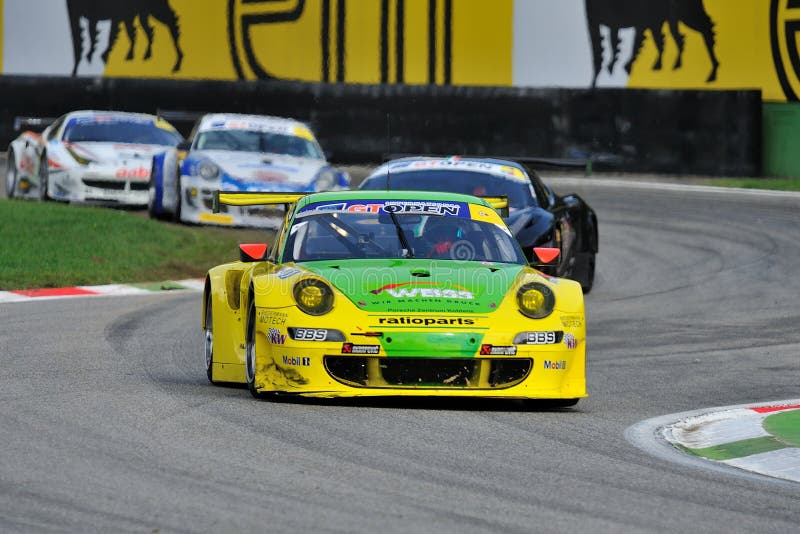 Porsche 997 GT3 in Monza Race Track Editorial Photo - Image of driver ...