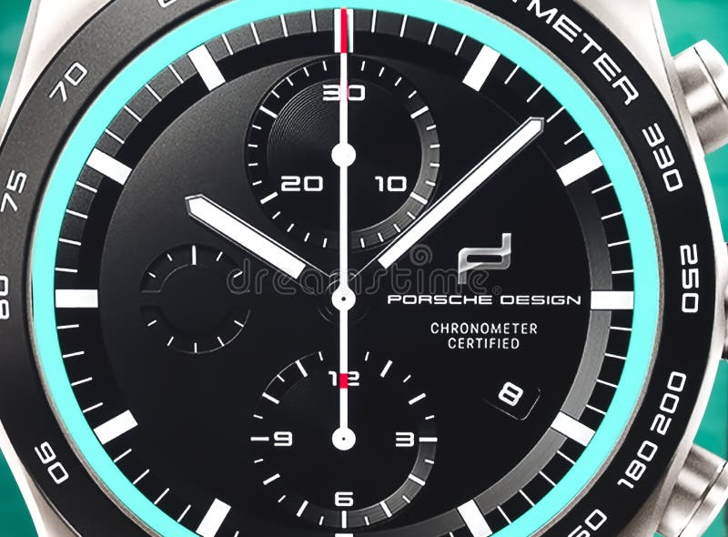 Porsche Design Watch Commercial in a Shop Window Editorial Photo ...