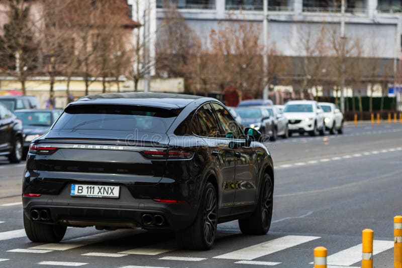 Porsche Luxury Car in Traffic in Bucharest, Romania, 2022 Editorial ...