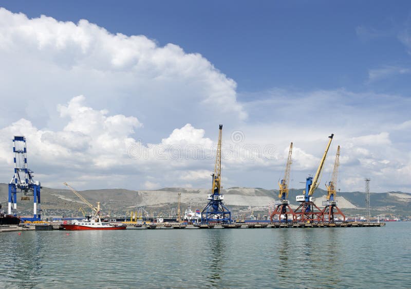 Sea port stock image. Image of transport, boats, port - 2556473