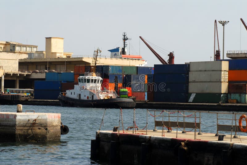 Dakar port stock image. Image of business, port, commercial - 33989449