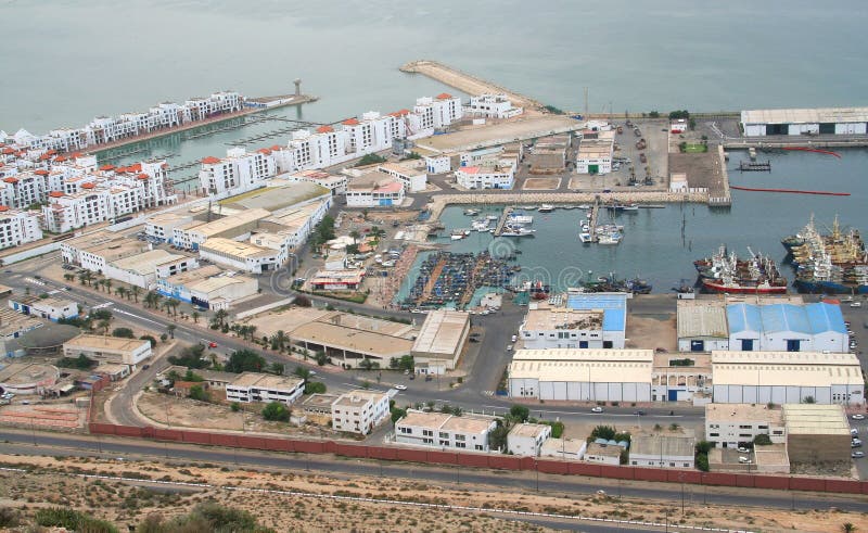 The Marina And Fishing Port In Agadir Morocco Stock Image - Image of ...