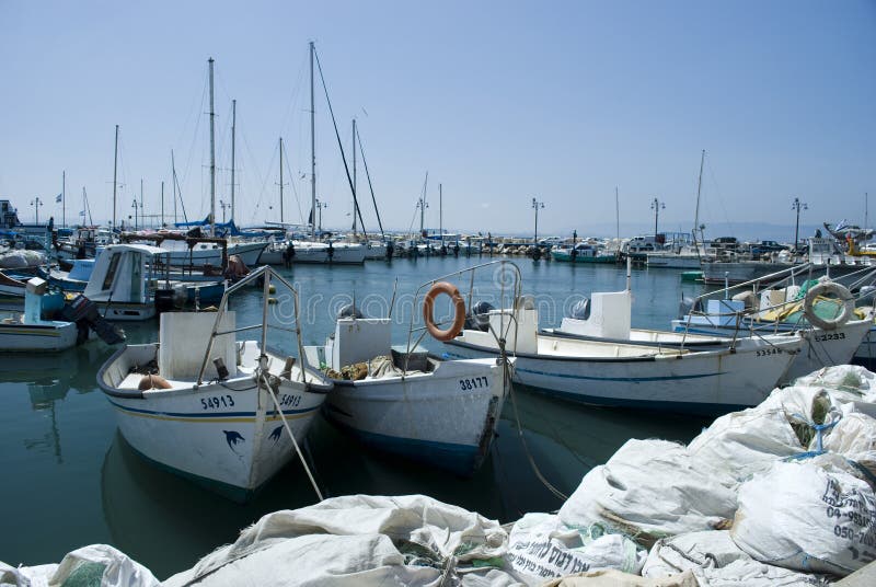Port in Akko (Acre), Israel Editorial Photo - Image of israel, harbor ...