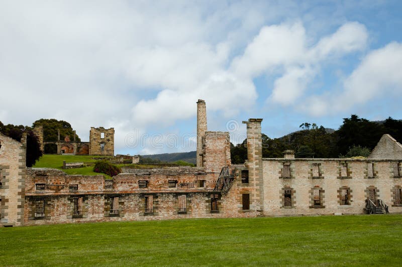 Port Arthur Convict Site - Tasmania Stock Image - Image of port, ruin ...