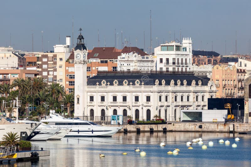 Port Authority Building in Valencia, Spain Stock Image - Image of spain ...