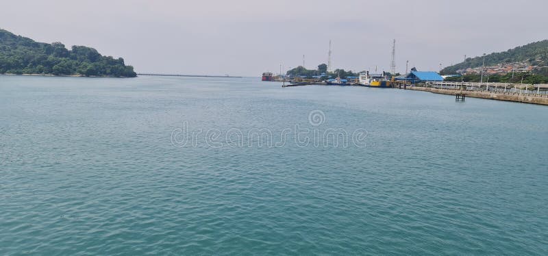 The port stock image. Image of bakauheni, lampung, port - 264149953