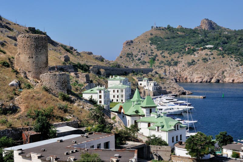 Port of Balaklava, Ukraine stock photo. Image of landscape - 30402882