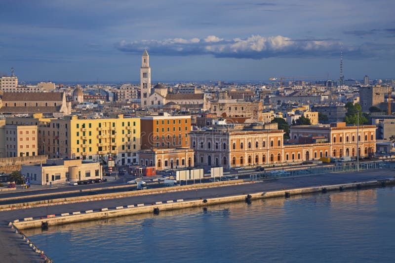 Port of Bari. stock image. Image of harbour, europe, exterior - 55714447
