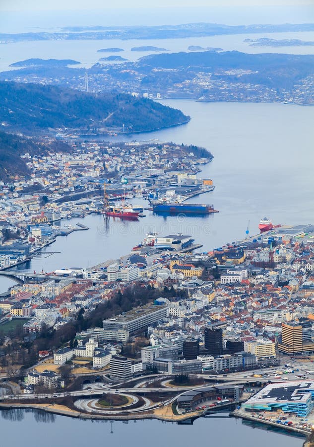 Port of Bergen, Norway stock photo. Image of color, bergen - 30861260