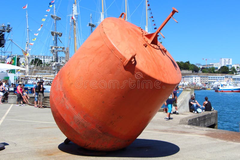 Buoy on the dock editorial photo. Image of water, transport - 178063316