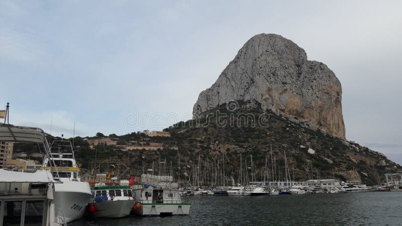 Calpe editorial photo. Image of travel, calpe, port, blue - 99163201