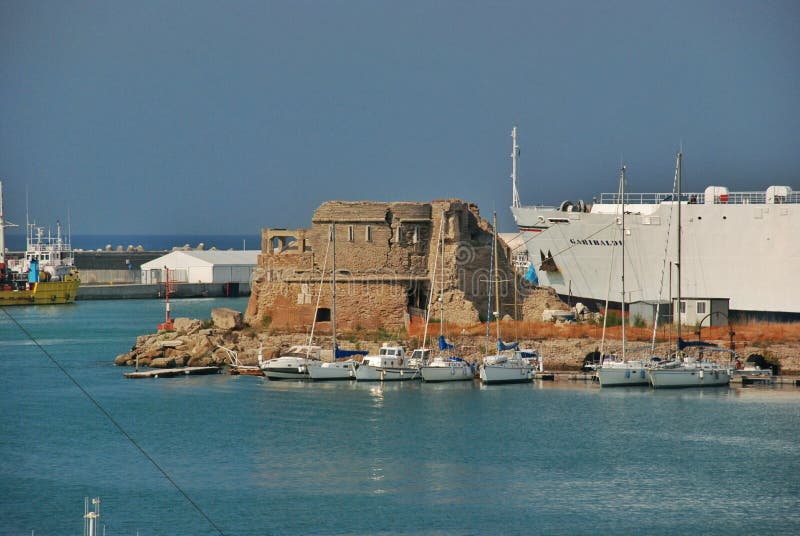 Port Civitavecchia Italy editorial photography. Image of docked - 54670277
