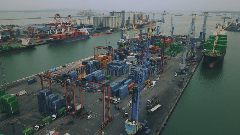Port Container Terminal of Surabaya Editorial Stock Photo - Image of ...