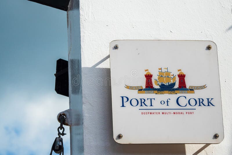 Port of Cork Emblem on a Ship Editorial Photography - Image of harbor ...