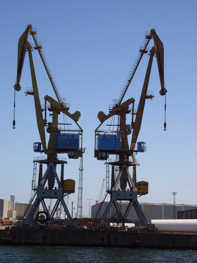 Port crane stock image. Image of infrastructure, port - 2767367