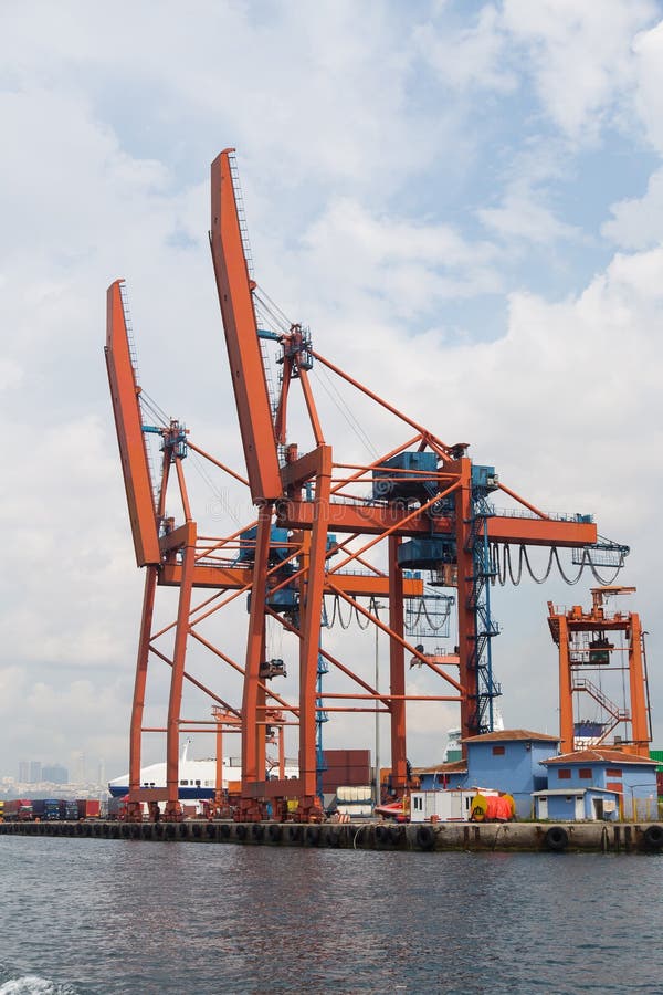 Port Crane stock image. Image of high, load, equipment - 50005801