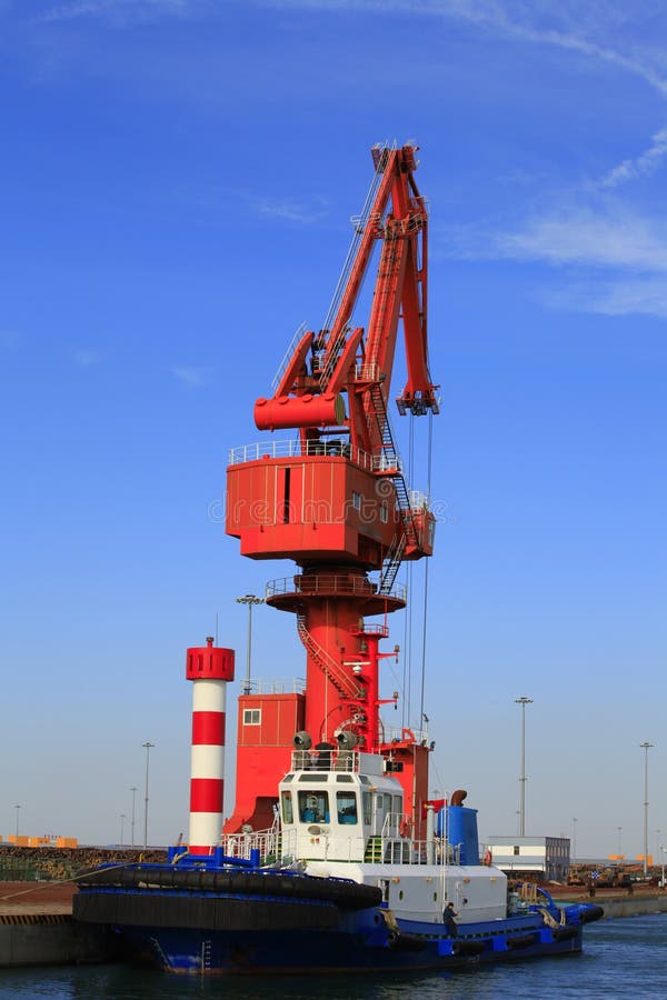 Port crane work stock image. Image of website, load - 327897261