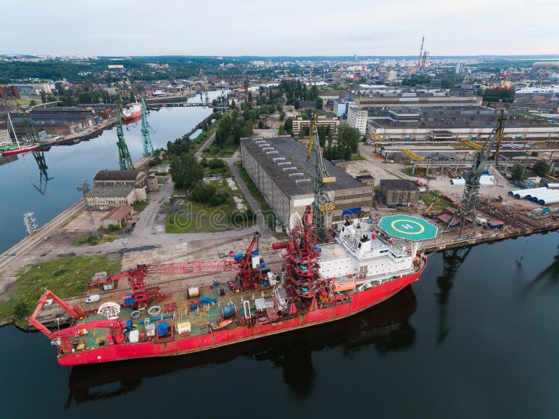 Port de Danzig image stock. Image du waterfront, danzig - 39140293