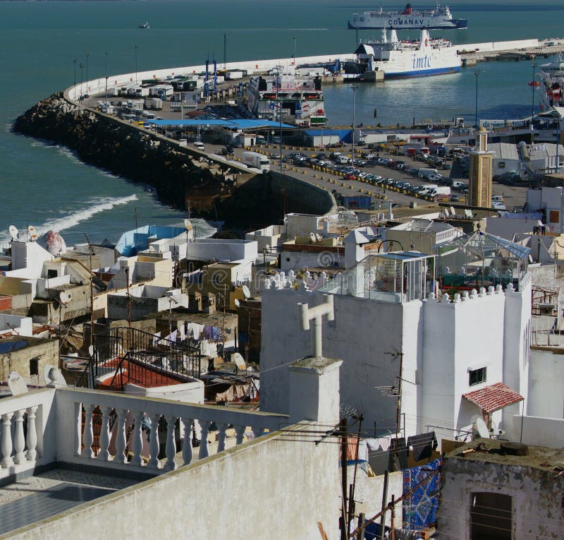 Port de Tanger photo éditorial. Image du commerce, afrique - 17148441