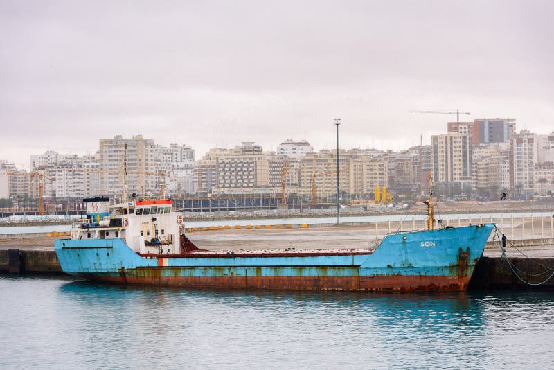 Port de Tanger, Maroc image éditorial. Image du arabe - 105838750