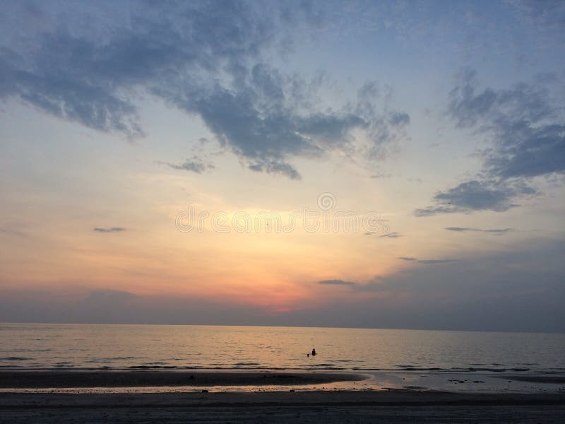 Port Dickson Beach Sunset Sea View Stock Image - Image of sunrise, dawn ...