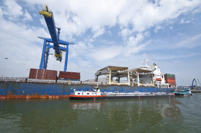 Port Docks. Rotterdam editorial stock image. Image of seafreight - 40748049