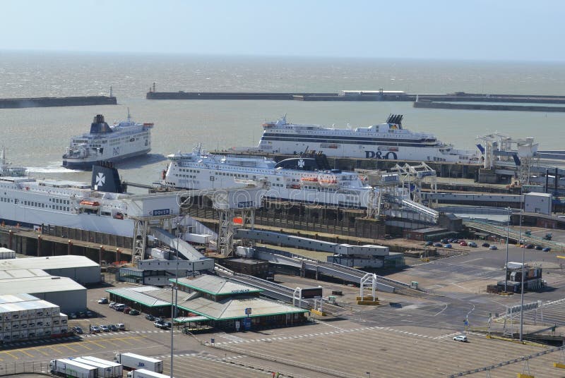 Port of Dover, Harbour Wall, Dover Breakwater. Editorial Stock Image ...