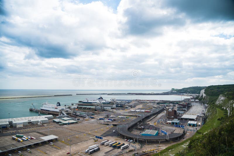 Port of Dover, Harbour Wall, Dover Breakwater. Editorial Stock Image ...
