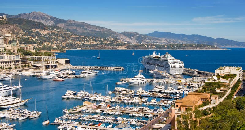 Port du Monaco image stock. Image du quai, croisière, ville - 4144967