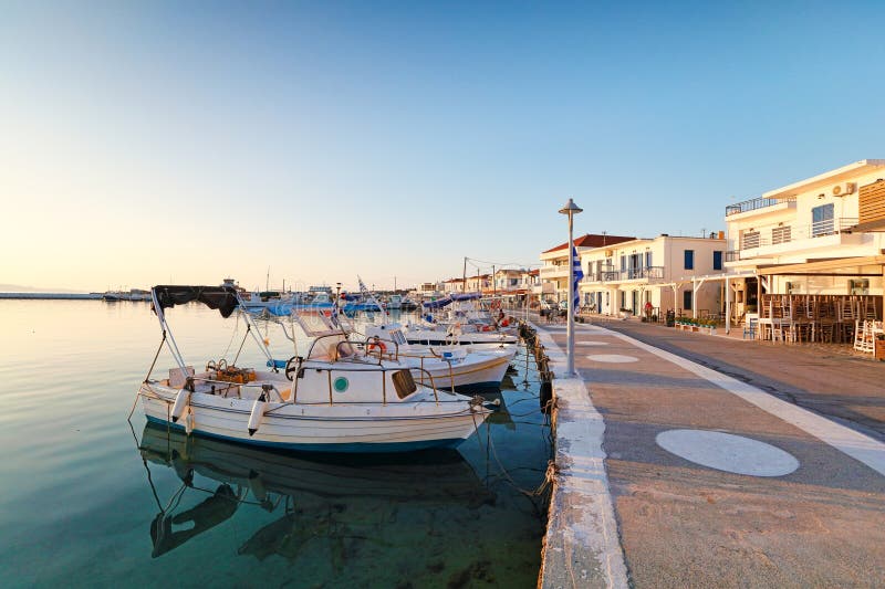The Port of Elafonisos in Lakonia, Greece Stock Photo - Image of scenic ...