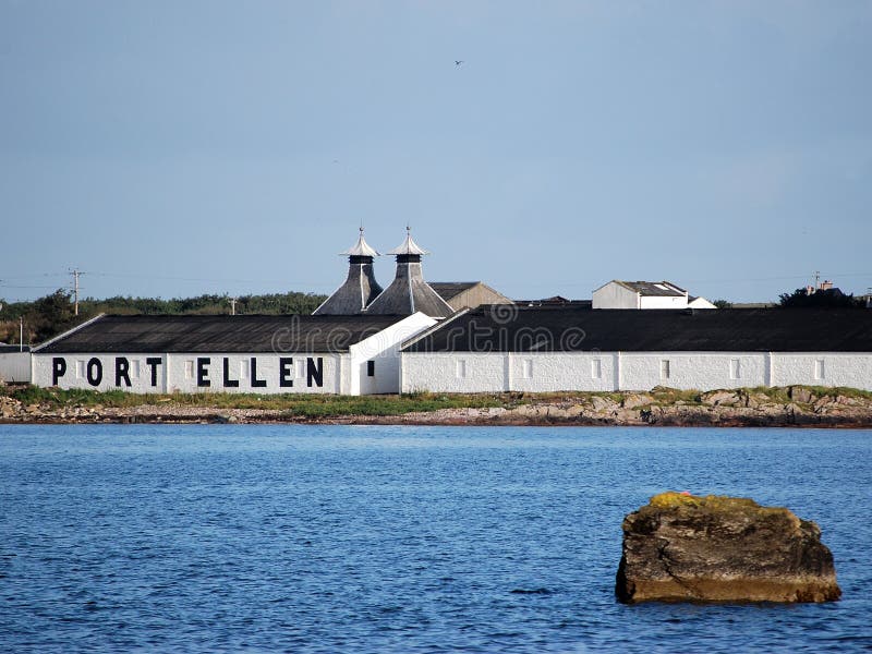 Port Ellen distillery stock photo. Image of exterior - 20823998