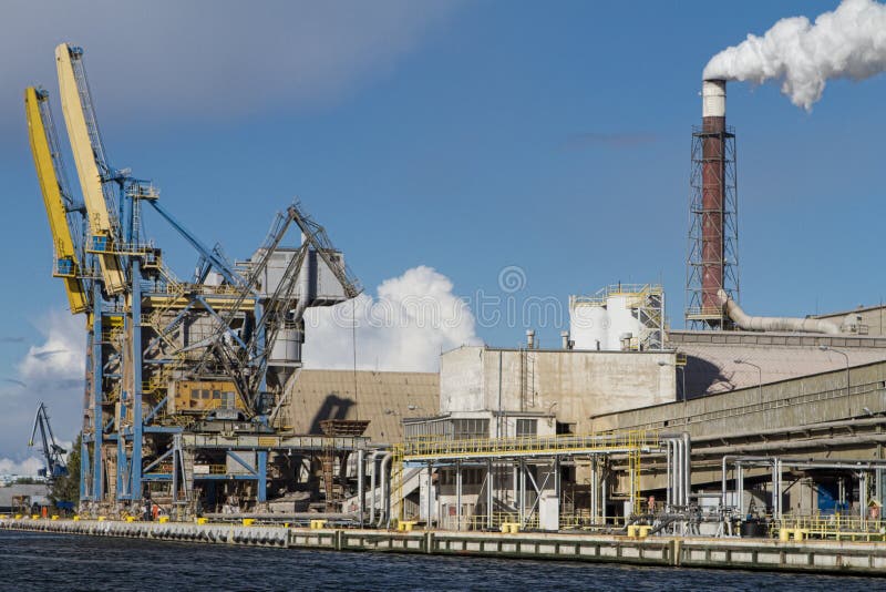 Port stock photo. Image of industry, heavy, machine, goods - 51596800