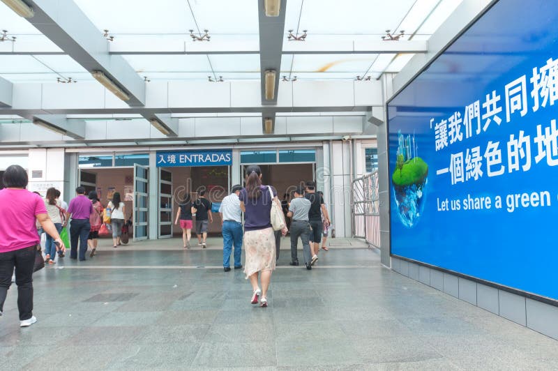 Port entrance editorial image. Image of departure, macao - 21097855