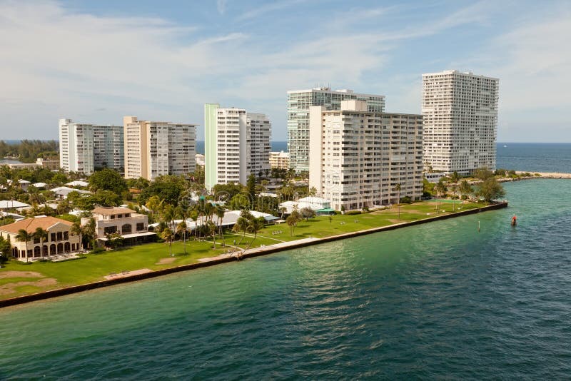 Port Everglades Inlet in Fort Lauderdale, Florida Stock Image - Image ...
