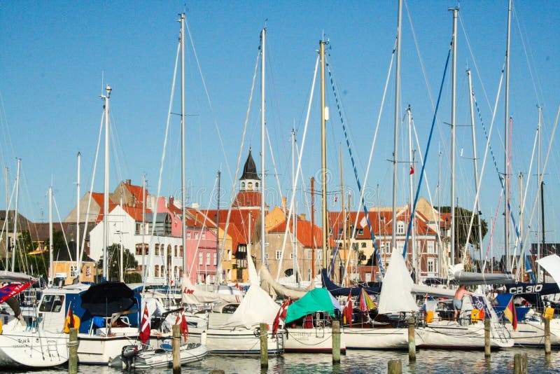The Port of Faaborg in Denmark Editorial Image - Image of denmark, ship ...