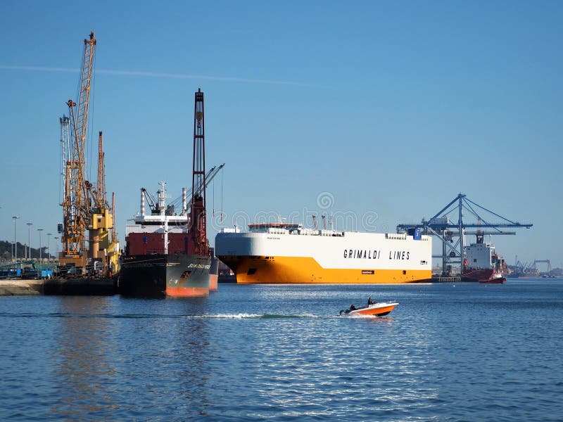 Port Facilities at Setubal, Portugal. Editorial Stock Photo - Image of ...