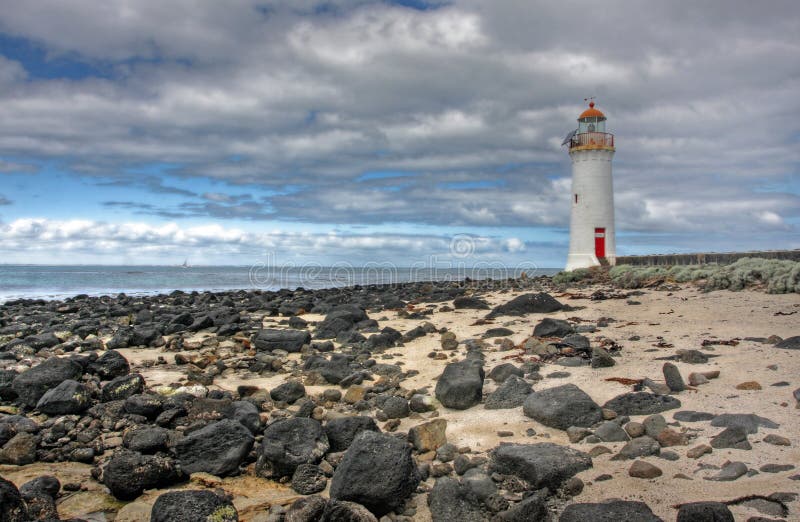 Port fairy lighthouse stock image. Image of pacific, navigation - 14732715