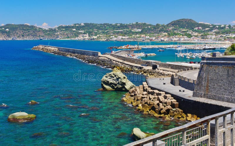 Port of Forio stock image. Image of port, landscape - 351930449