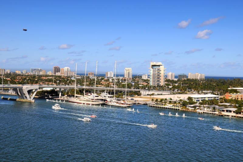 Port of Fort Lauderdale stock image. Image of boat, neighborhood - 19170237