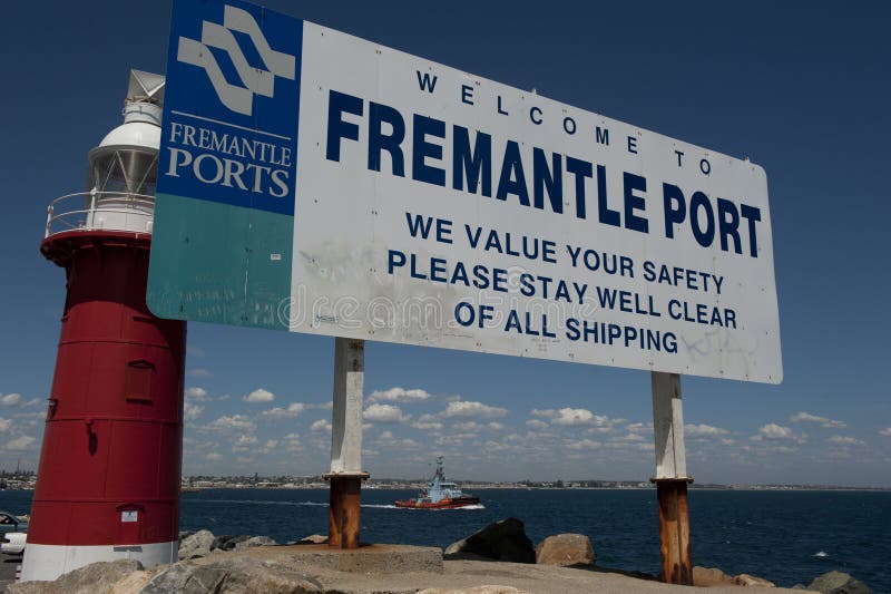 Port of Fremantle editorial stock image. Image of clouds - 18471269