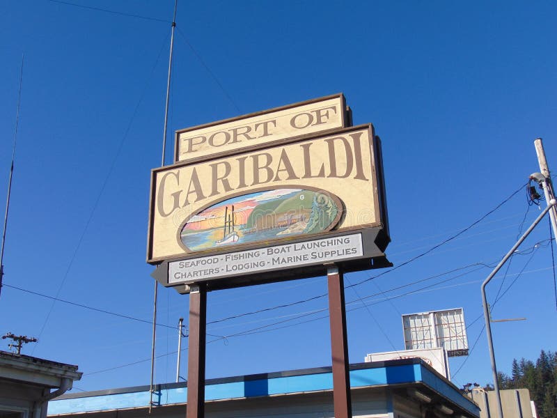 Port of Garibaldi stock photo. Image of tillamook, sign - 136790764