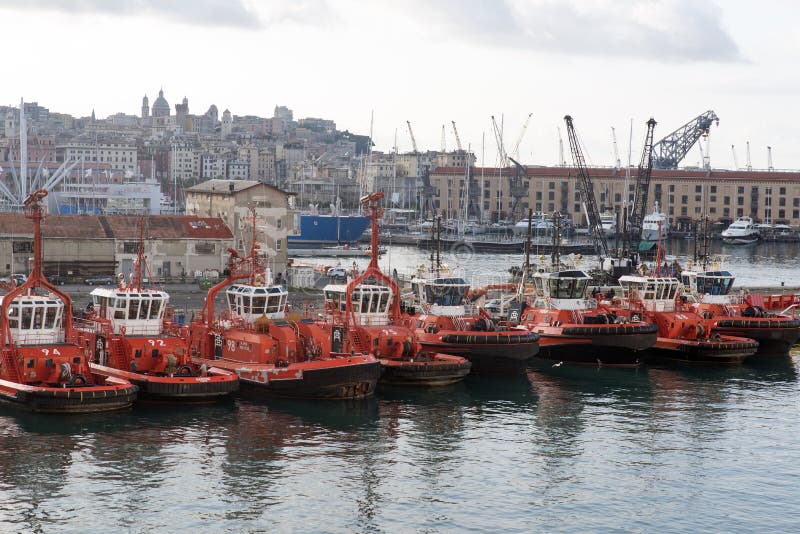 Port of Genova editorial photo. Image of ferry, historical - 44740141