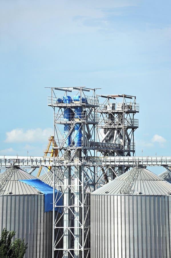 Port grain dryer stock image. Image of industry, bight - 32669897
