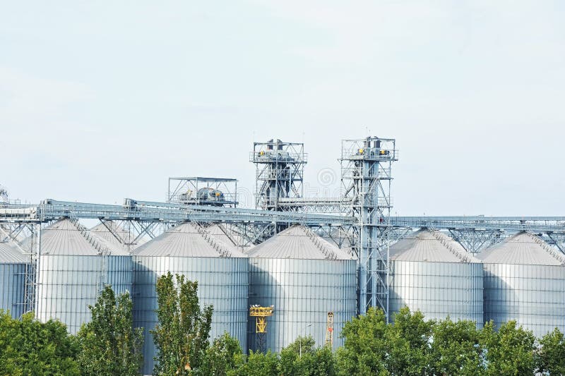 Port grain dryer stock image. Image of freight, grain - 85065121