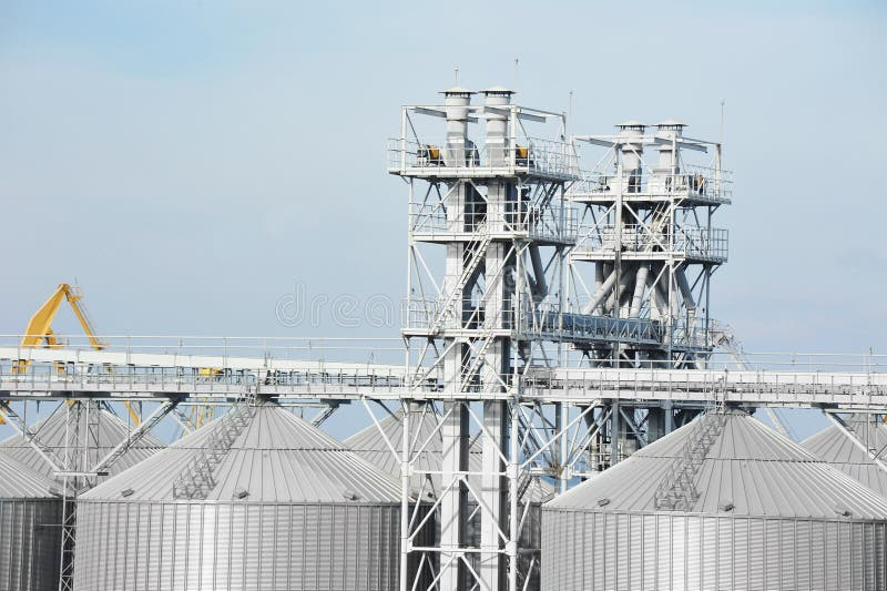 Giant grain dryer stock image. Image of semi, bread, dryer - 12108735